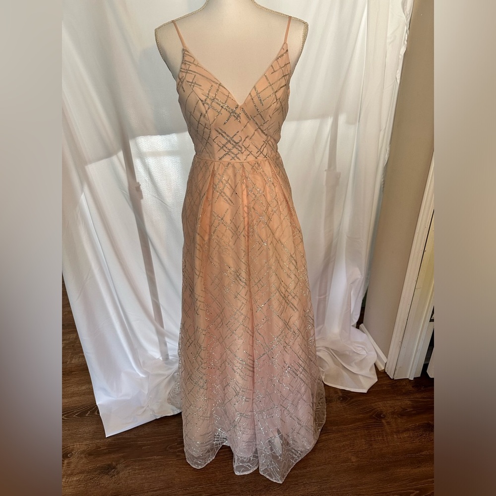 Crystal Doll Prom/Dance Dress. Size 0. Beautiful Peac… - Gem